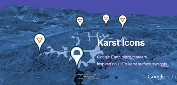 Karst icons for Google Earth